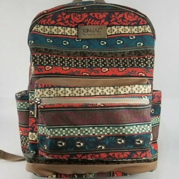 Bags | Kinmac Canvas Bohemian Print Laptop Backpack | Poshmark